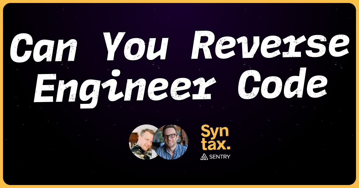 Can You Reverse Engineer Code? Clash of Code: Reverse Mode! - Syntax